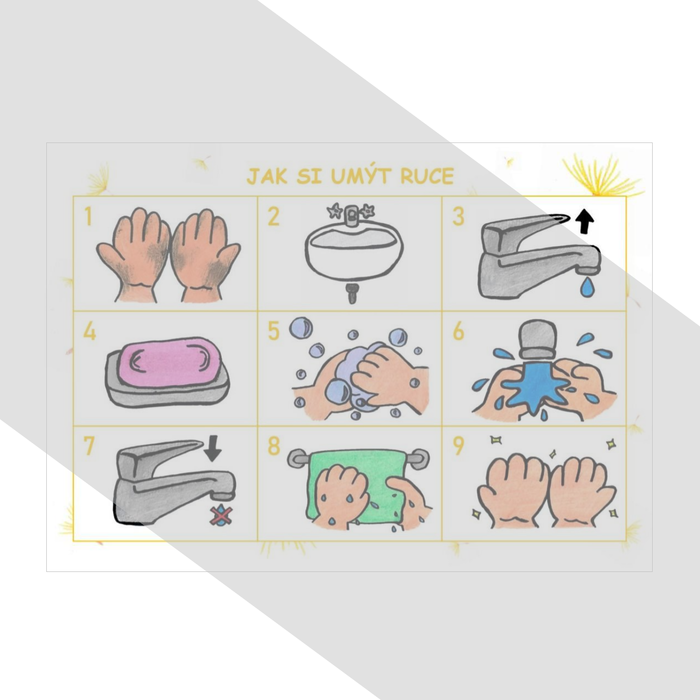 PDF Piktogramy - Jak si umýt ruce A4 :: Stará dobrá školka